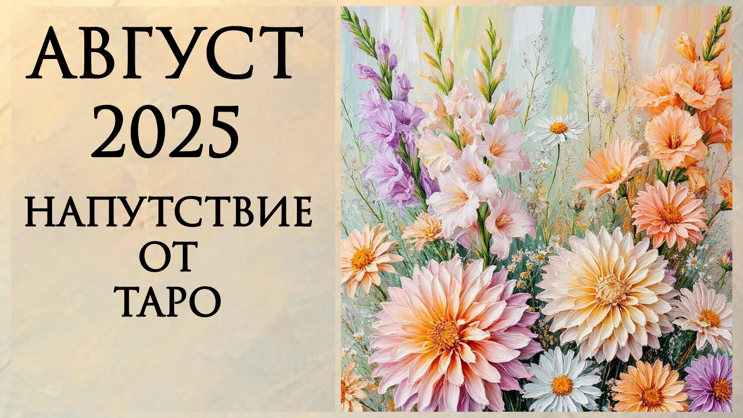 АВГУСТ 2025. НАПУТСТВИЕ ОТ ТАРО