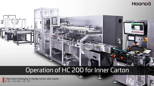 HC 200 + HC 100 with Labeler (1 Vial Double carton)