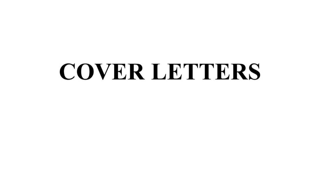 Вебинар «How to Write an Effective Cover Letter (for job application)»