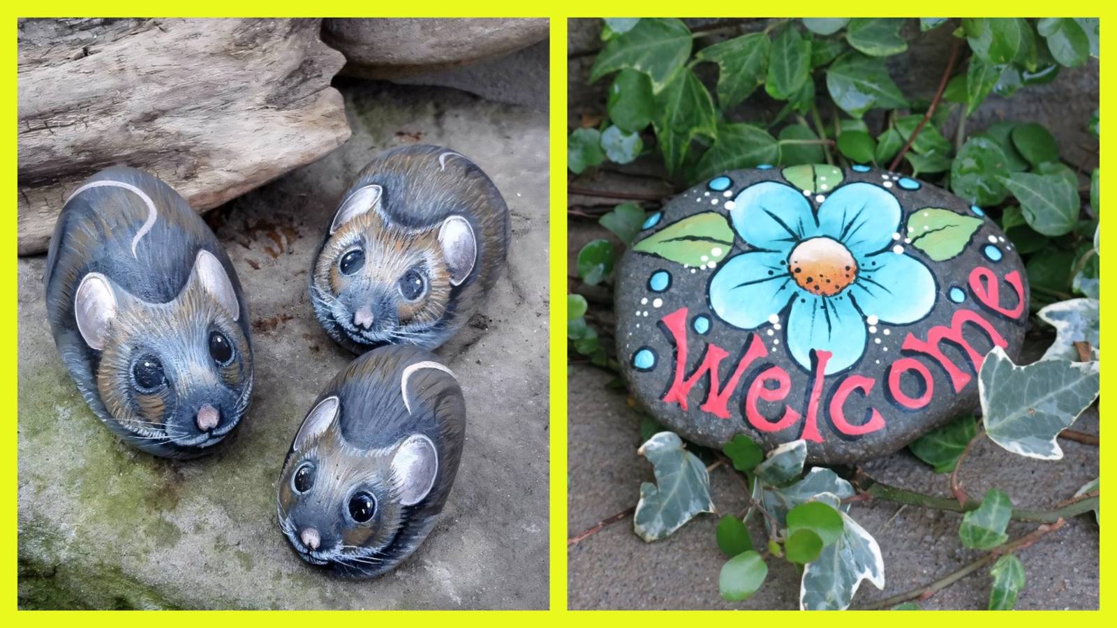 Идеи росписи на камнях для сада: Галерея под открытым небом 🖼️🌳