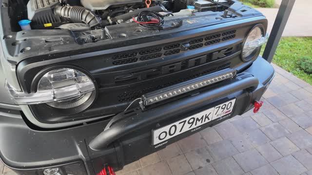 Балка AURORA 100W дополнительно света на TANK 300 (ТАНК 300) - как поставить