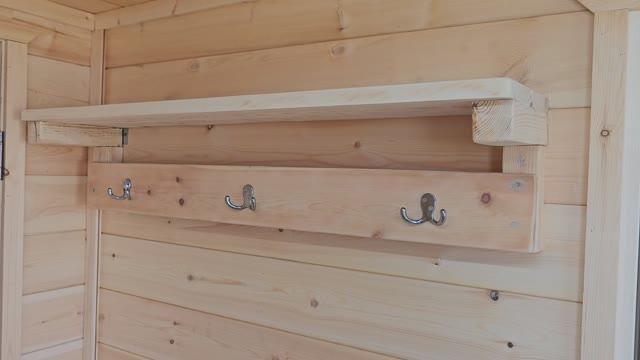 Полка в бане своими руками. Легко, быстро, дёшево.
