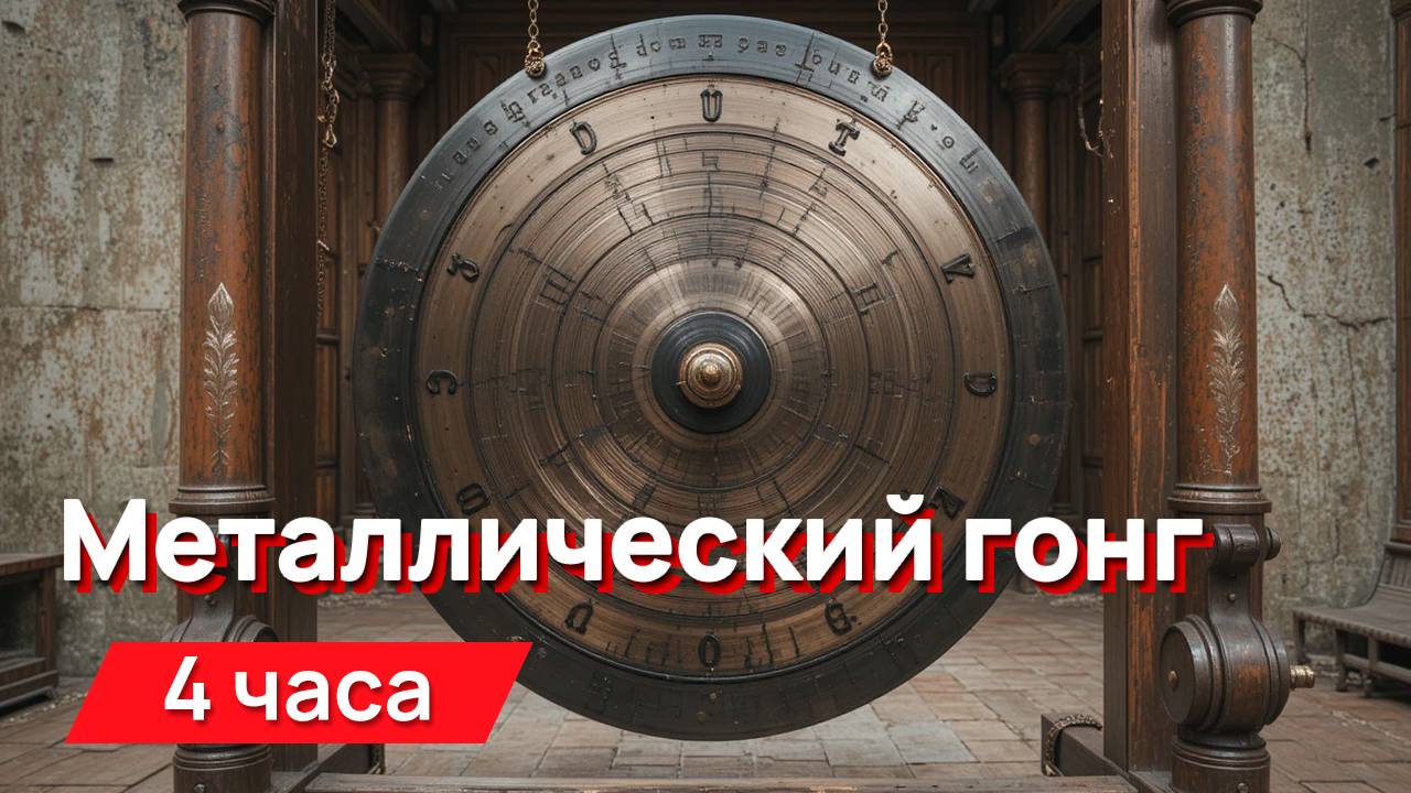 Звуки для соседей - металлический гонг с промежутками