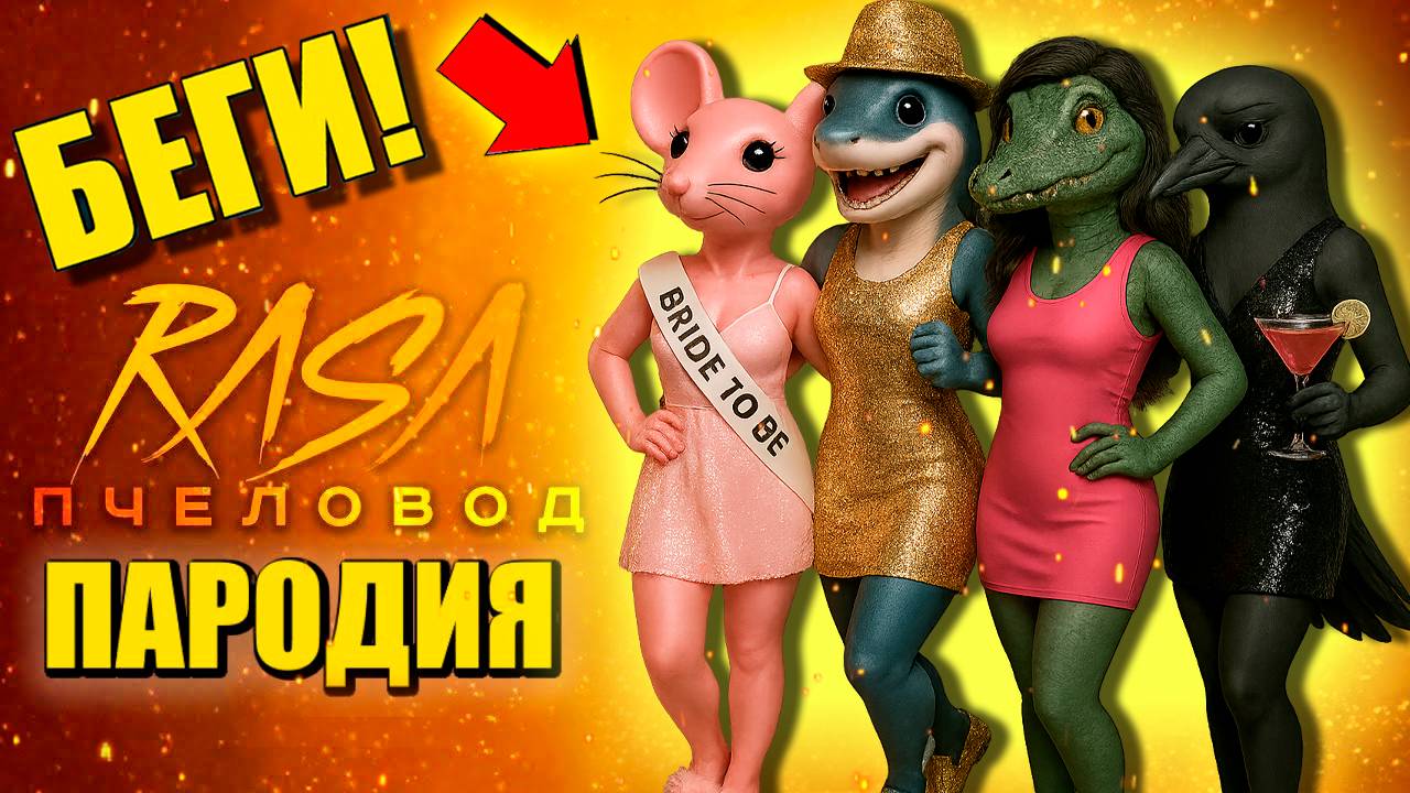 Итальянские мемы и Мышка сосиска стали девушками - песня клип Брейнрот пародия Крипти анимация