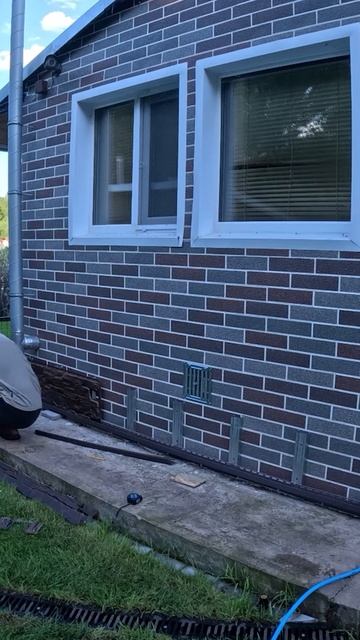 Цоколь из фасадных панелей Технониколь! #своимируками  #мыиприрода #стройка