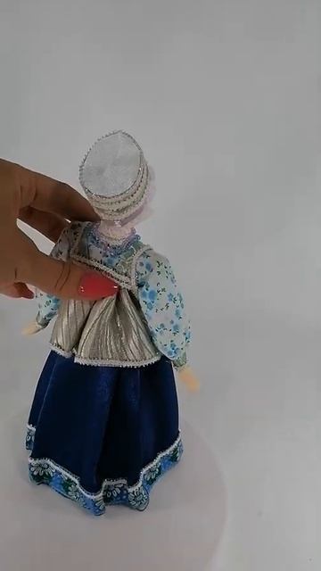 Кукла фарфоровая сувенирная в русском костюме Вологда