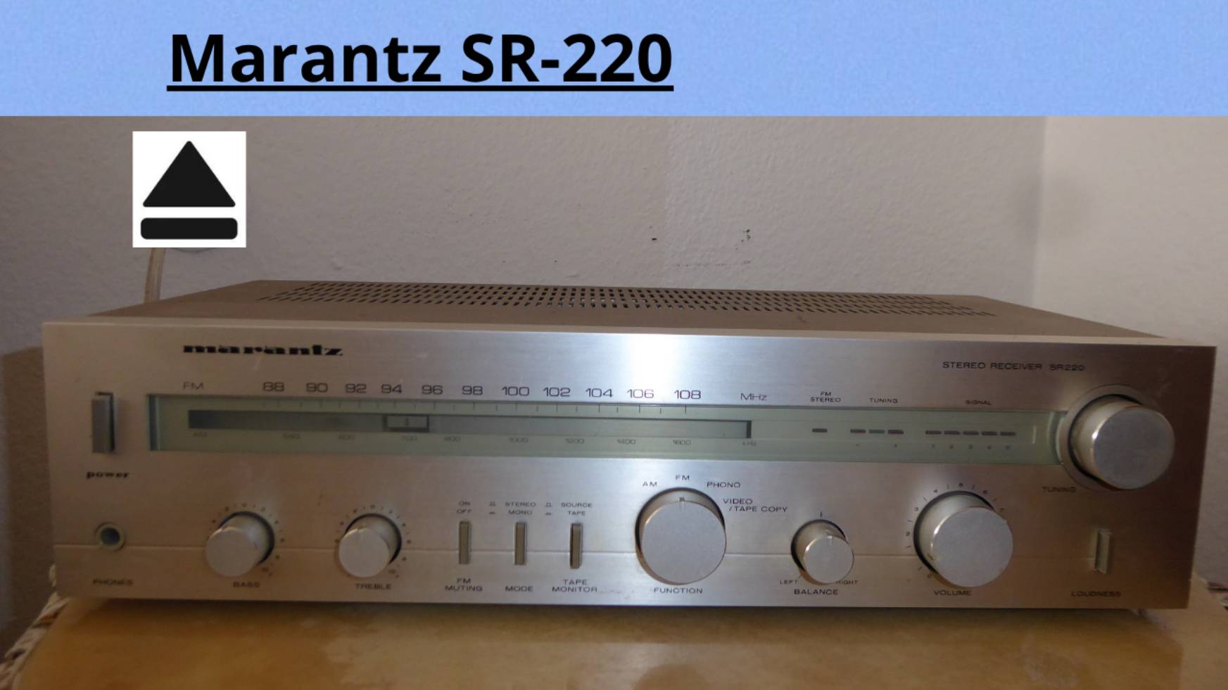 Marantz SR 220 Receiver