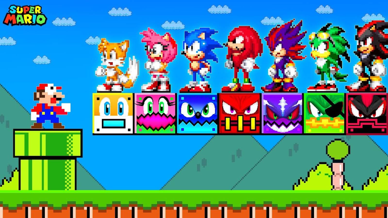 МАРИО СОБИРАЕТ ВСЕХ СОНИКОВ-РАКЕТ! 🚀 ТЕЙЛЗ, ЭМИ, ШЭДОУ — ОНИ ТЕПЕРЬ БЛОКИ УСКОРЕНИЯ!