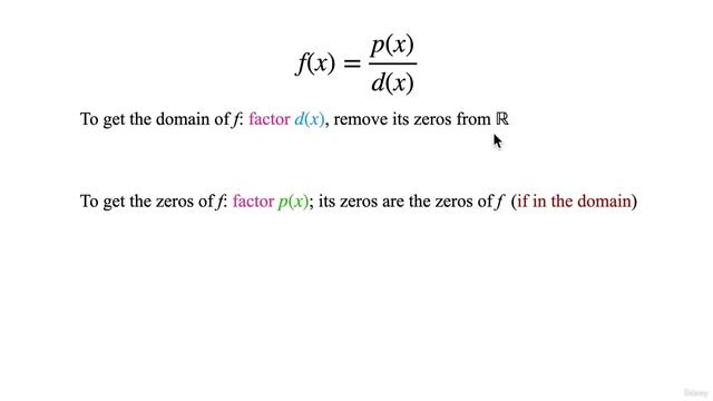 12. Rational functions and their domains