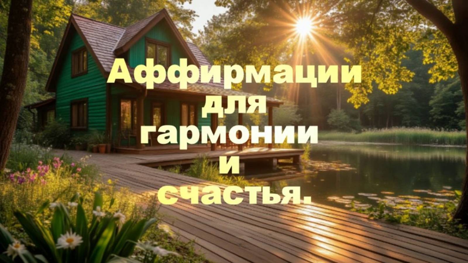 Аффирмации для гармонии и счастья.