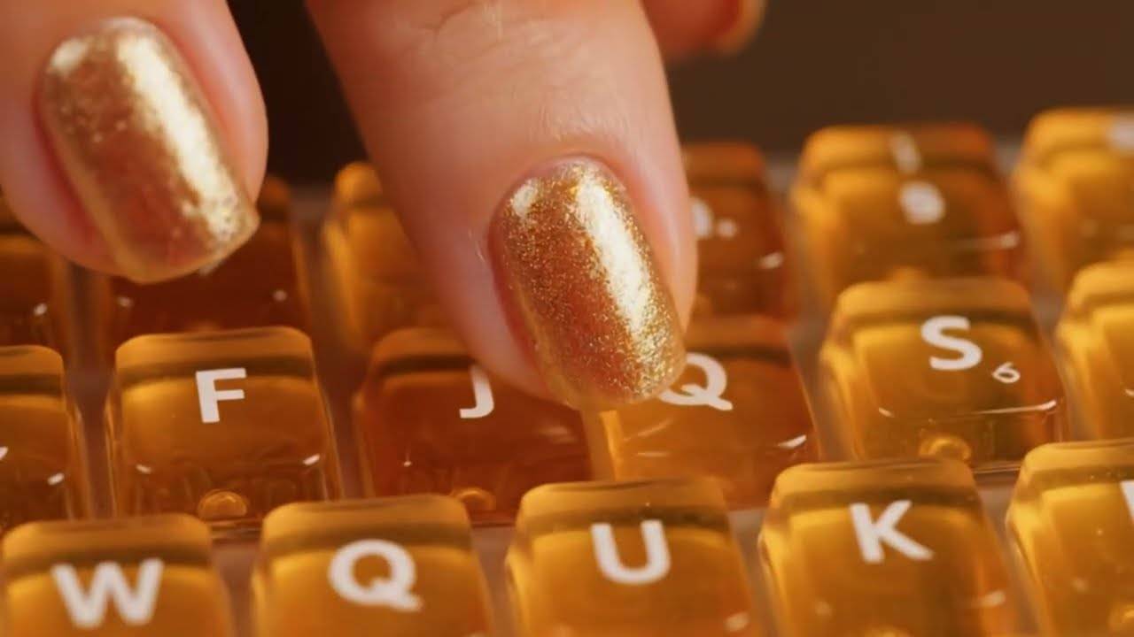 ⌨️ АСМР - Самые приятные клавиатуры с ИИ | Визуальный ASMR со слаймами 🎥✨