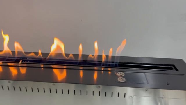 Процесс горения автоматического биокамина SteelHeat