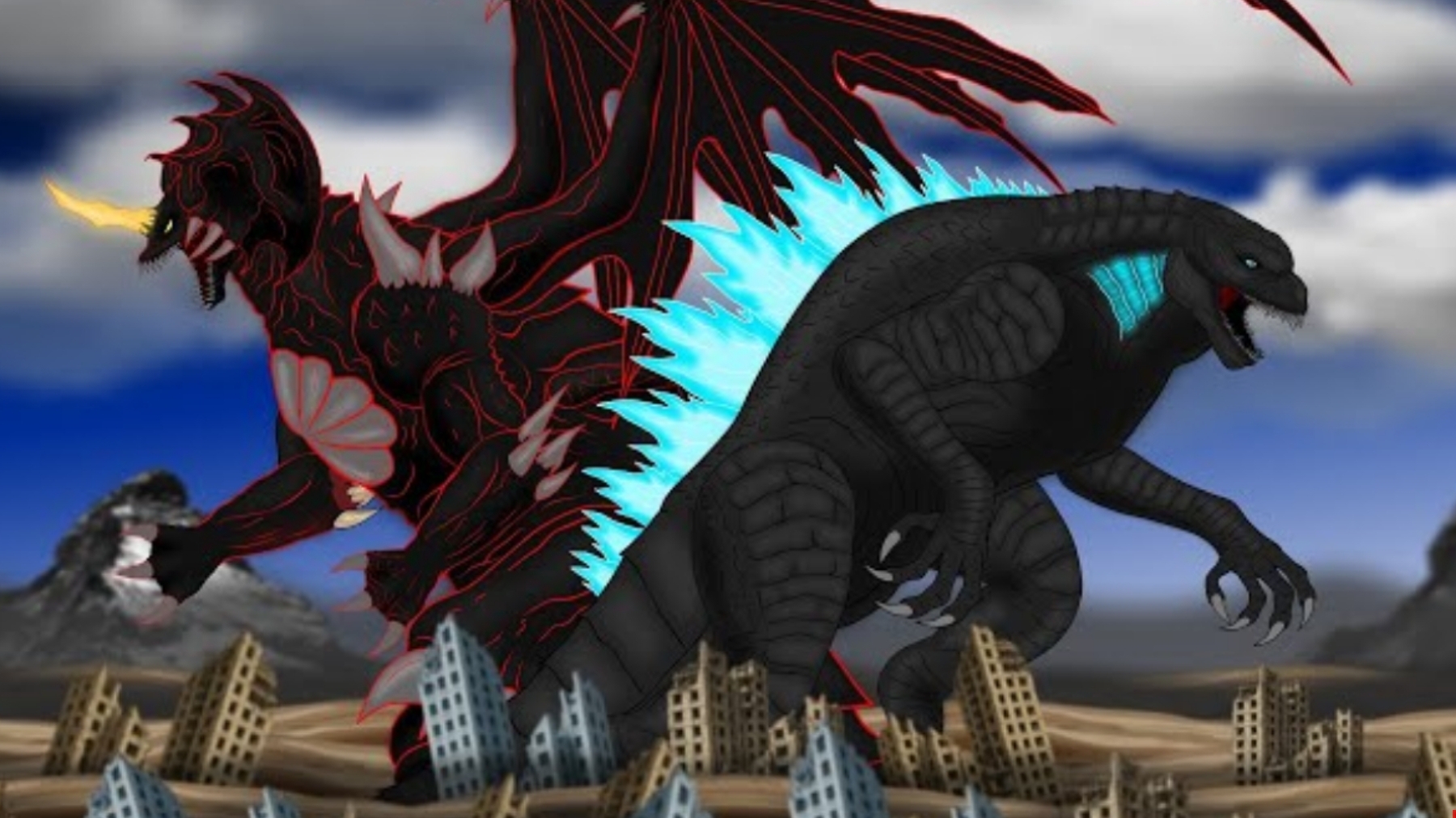 Д Рекс зила часть 2 Д Рекс зила против тёмного разрушителя