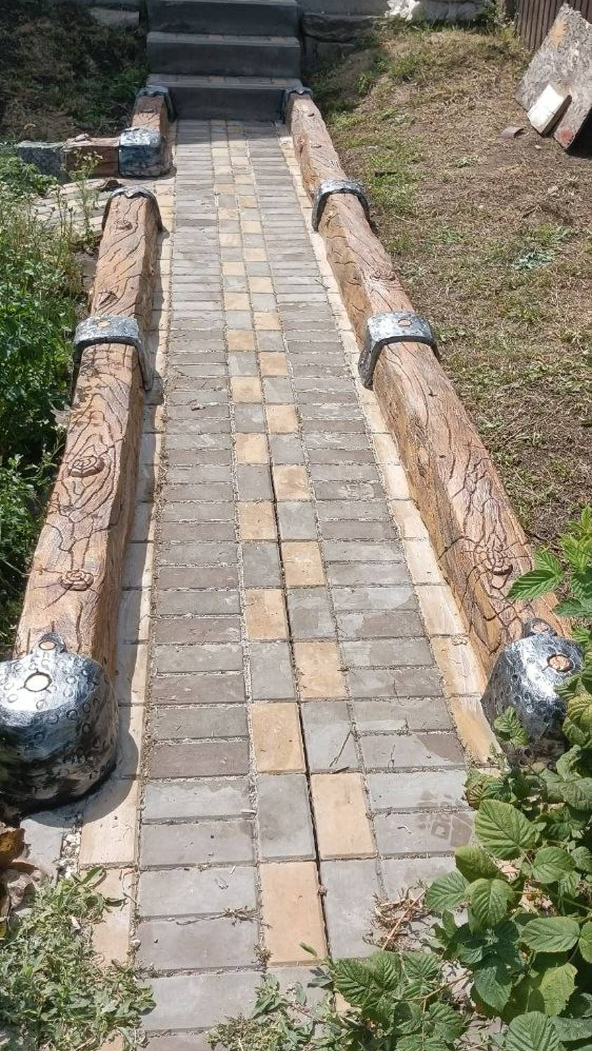 бордюры на  даче оформление цветочников мастер Малик Арт Бетон #сказочнаямастерскаяколесникова