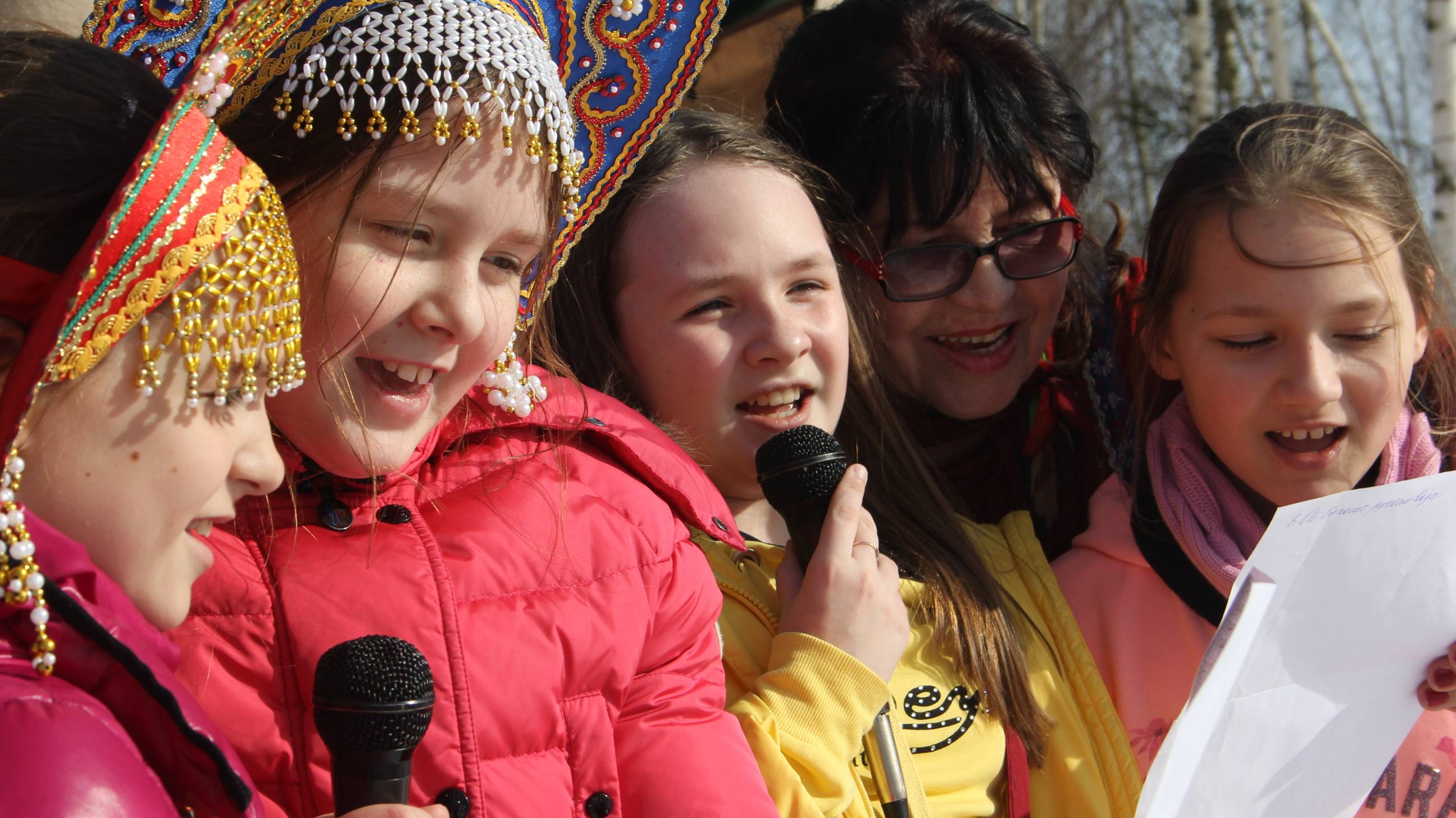 Проводы русской зимы в школьном экопарке