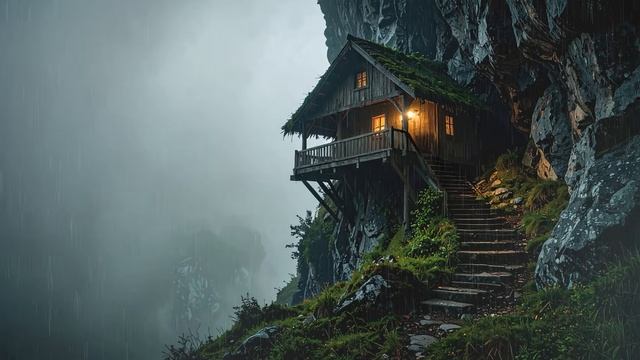 HIDDEN PLACE ｜ Ethereal Meditative Ambient Music with Rain - Deep Soothing Soundscape for Relaxation
