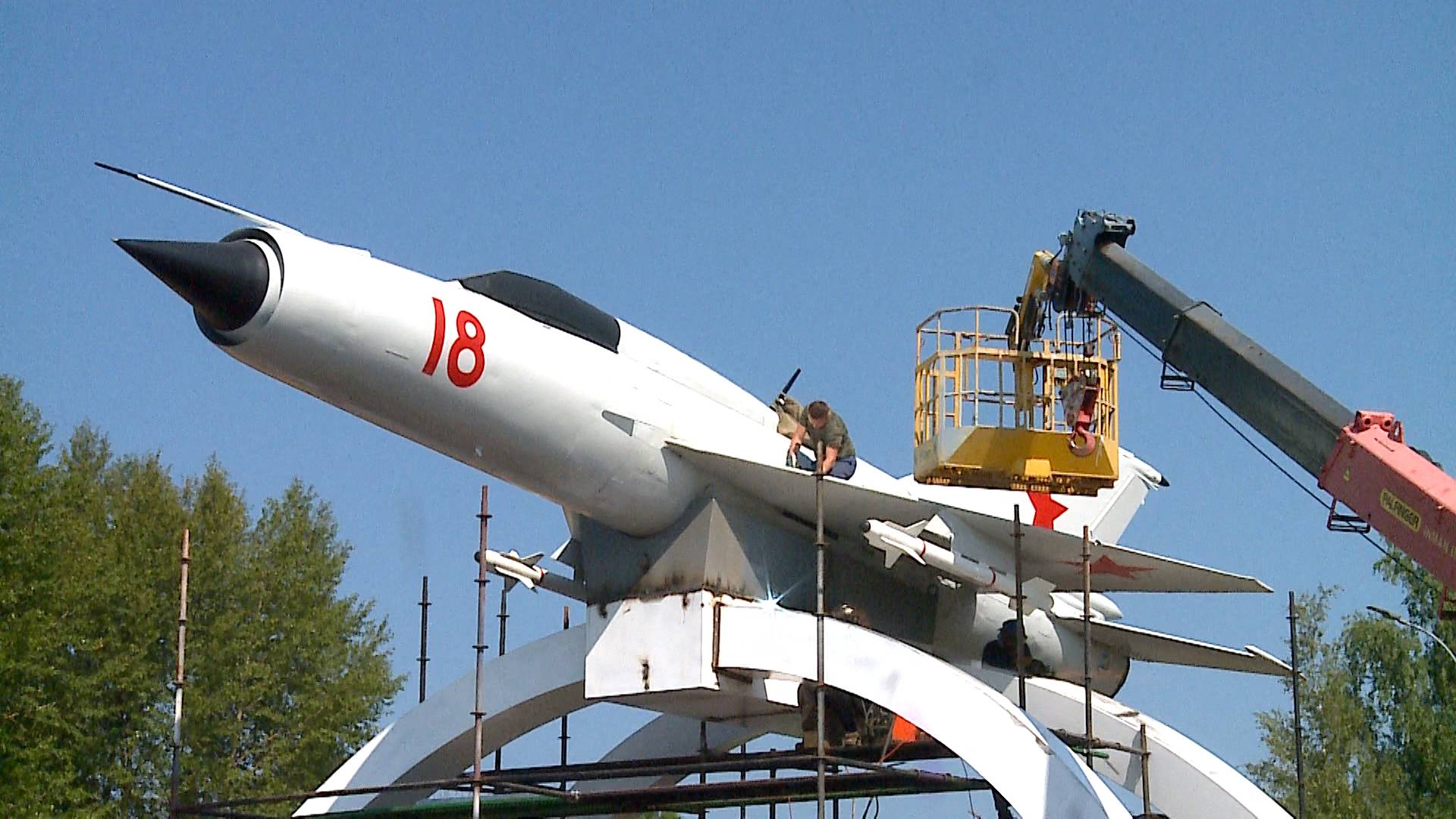 (Рыбинск-40) ПОСЛЕДНИЙ ПОЛЁТ САМОЛЁТА "МИГ-21"