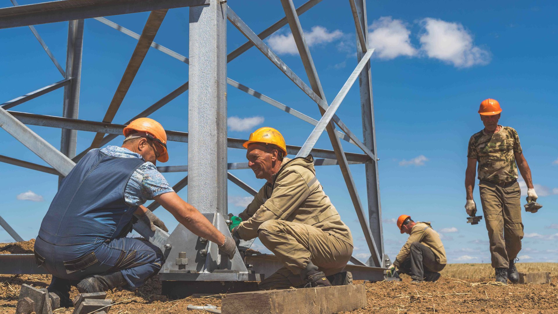 Установка промежуточной опоры П330-1.2+6.0