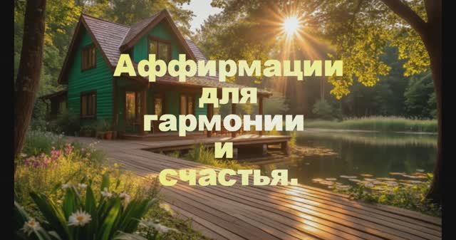 Аффирмации для гармонии и счастья.