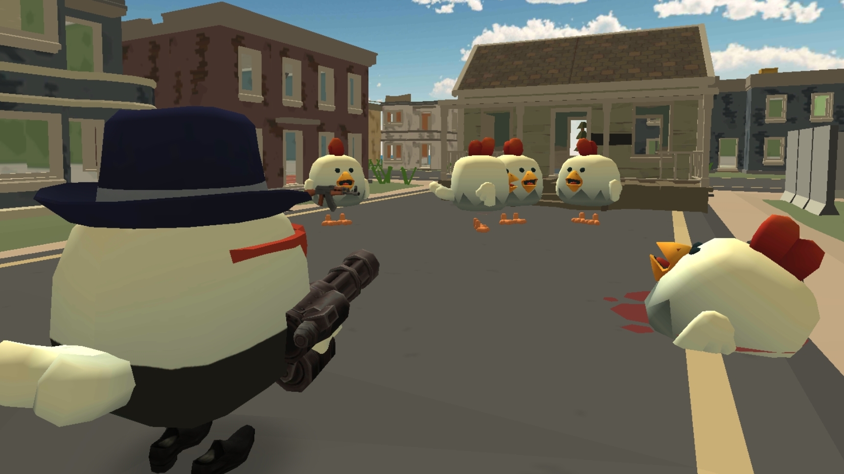 FUNNY MOMENTS IN CHICKEN GUN #1 TYPICAL SHOOTOUT