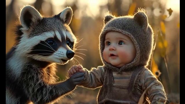 дружба с енотом