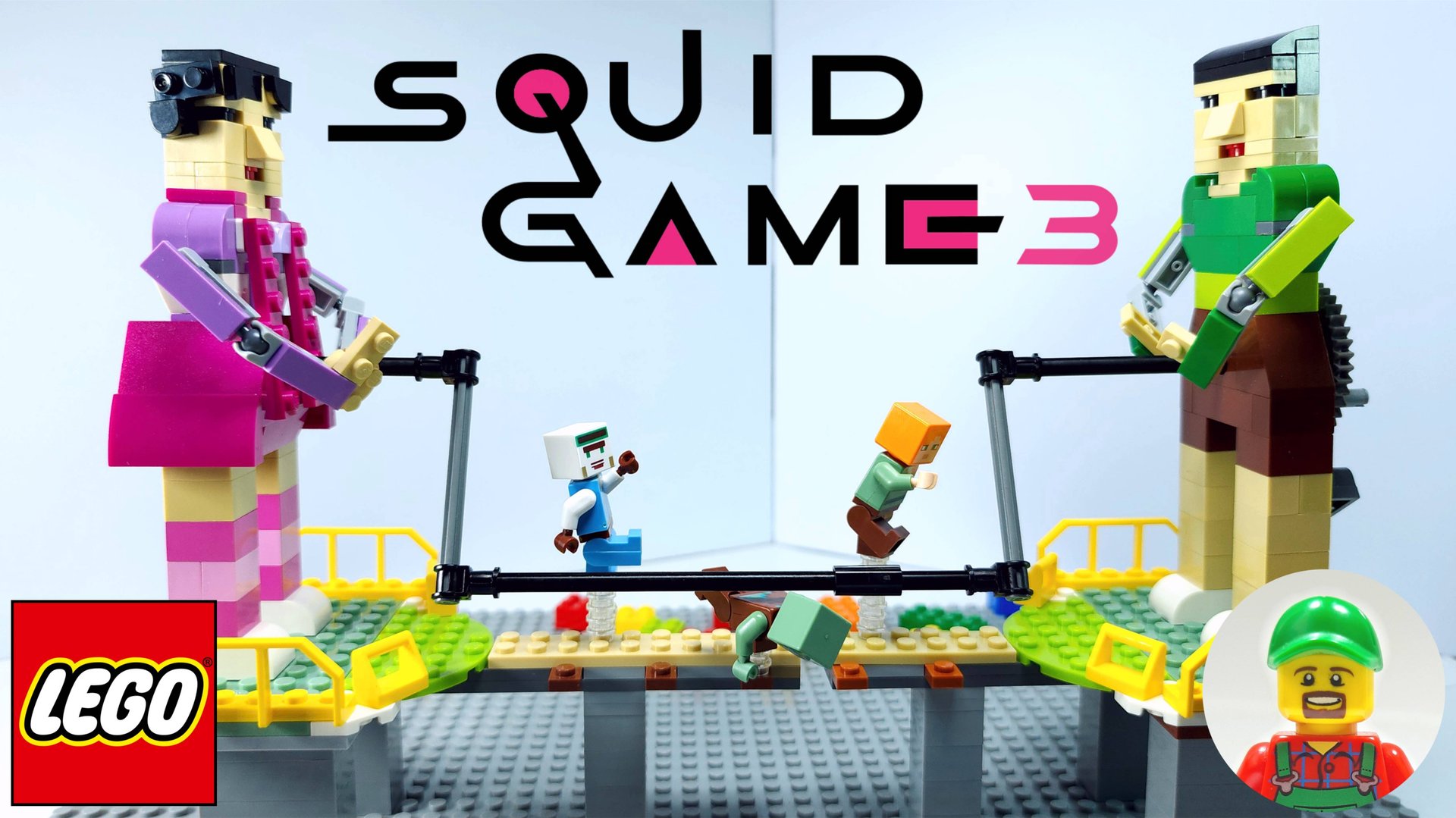 Я ПОСТРОИЛ УРОВЕНЬ СО СКАКАЛКОЙ ИЗ ИГРЫ В КАЛЬМАРА! ИЗ ЛЕГО!