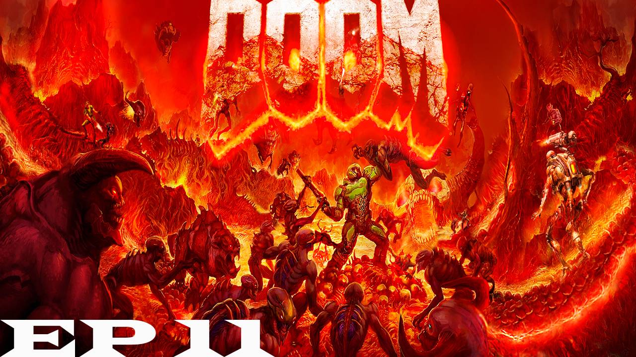Прохождение игры - DOOM (без комментариев)