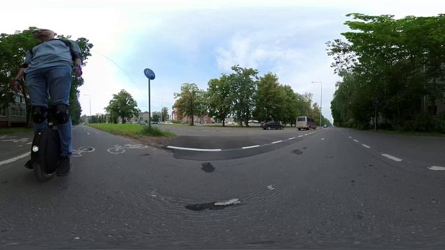 31 июля 2025. Санкт-Петербург. Поездка на моноколесе. Видео 360 градусов