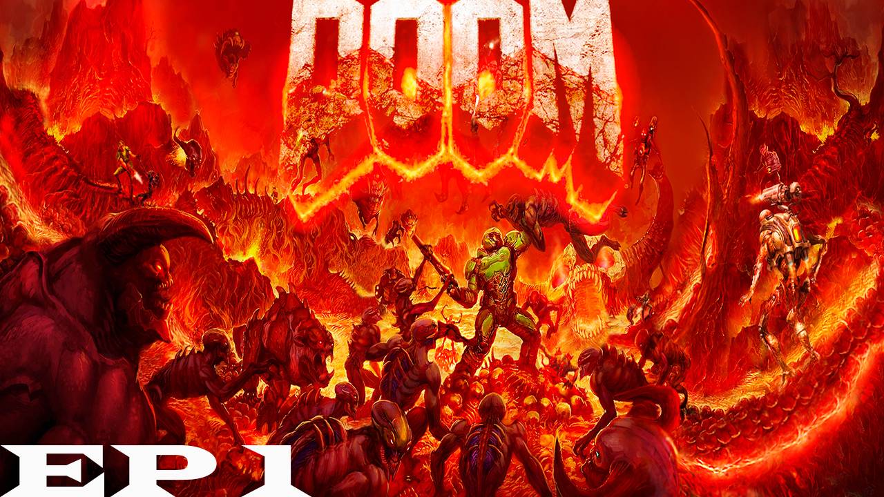 Прохождение игры - DOOM (без комментариев)