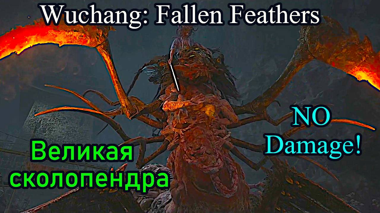 Wuchang: Fallen Feathers. Великая сколопендра ( No hit / No Damage )