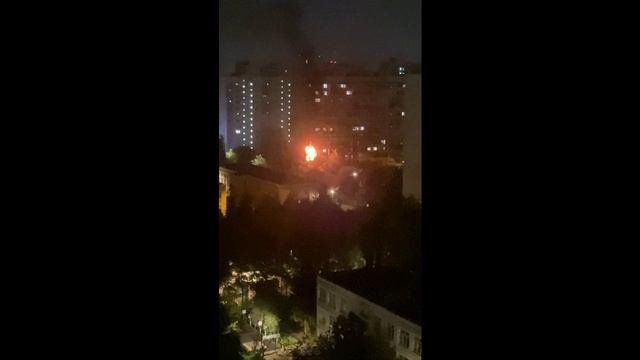 Пожар в Солнцево на Солнцевском проспекте 31 июля