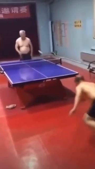 ⚡ When Reflexes Never Retire 👴🏓 #tabletennis