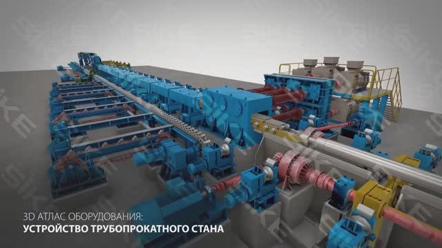 Устройство прошивного и трубопрокатного станов — Интерактивный тренажер (3D Атлас) SIKE