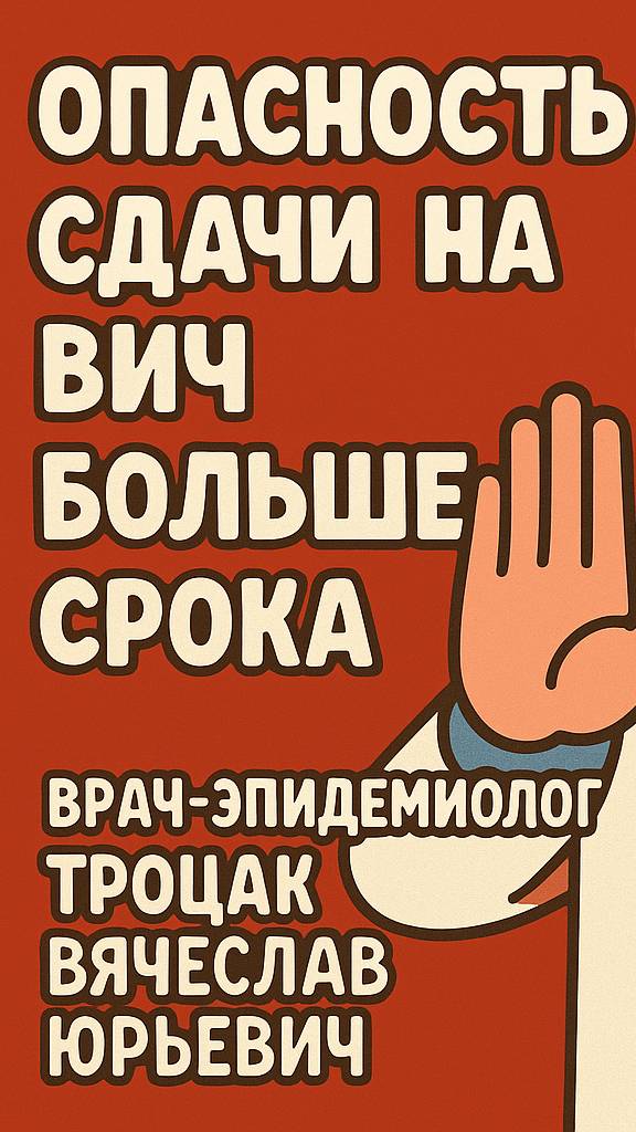 Опасность сдачи на ВИЧ больше предписанного срока.