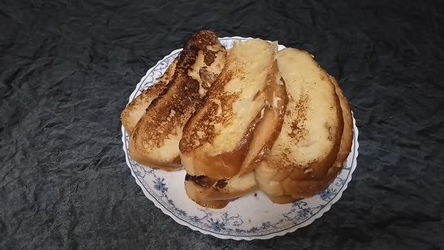 Сладкие гренки из батона