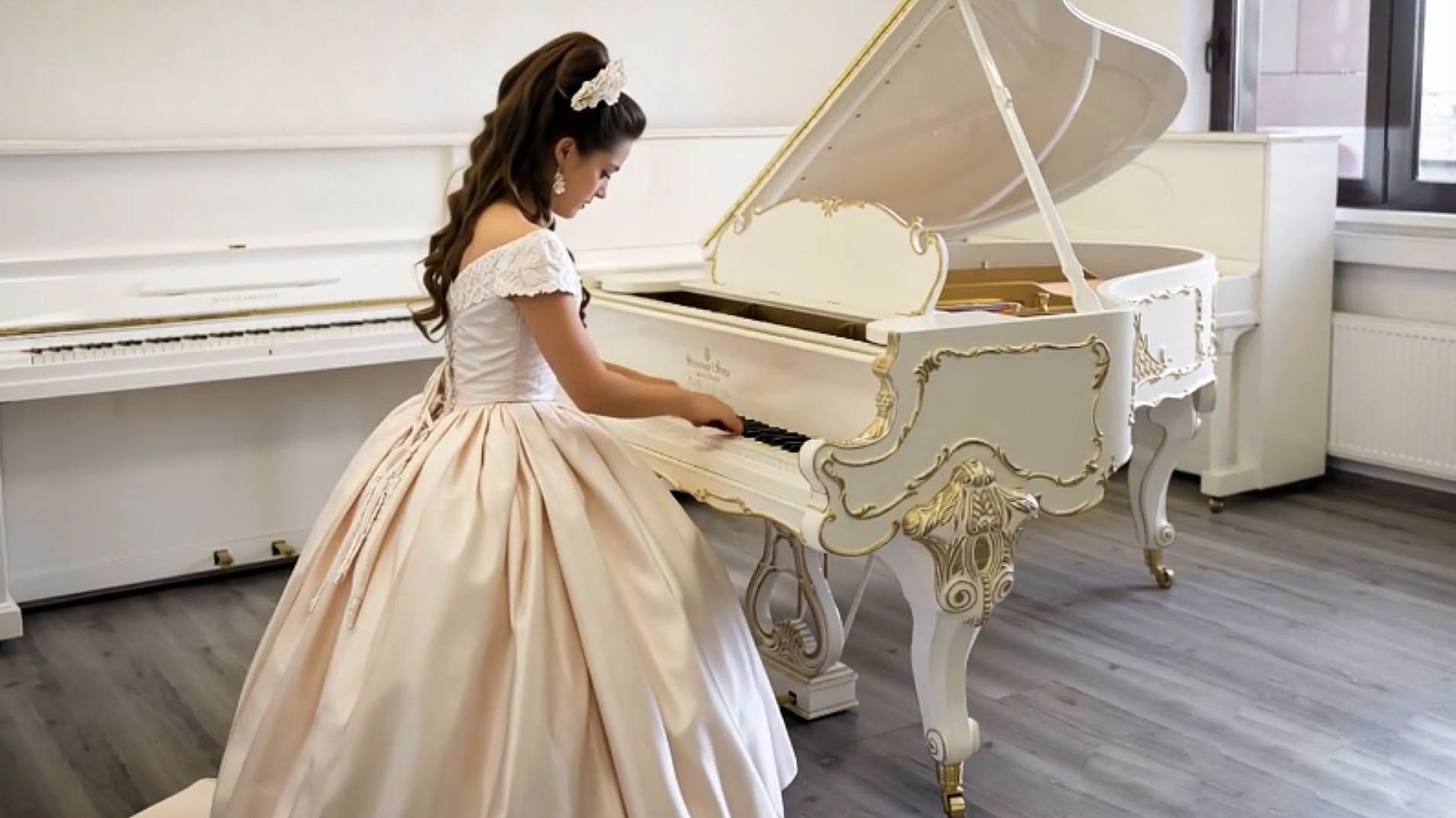 Steinway & Sons Рококо-рояль Стейнвей «Луи XV и маркиза де Помпадур»