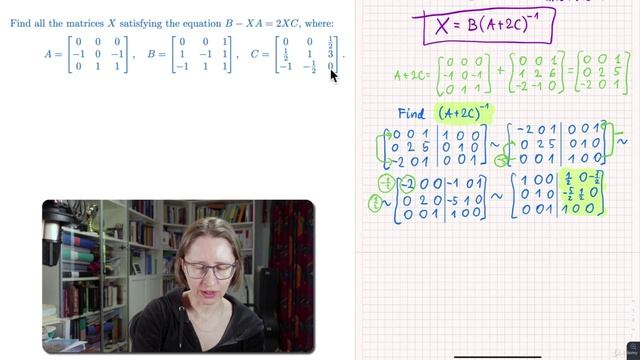 08 - Elementary matrices and a method for finding A inverse