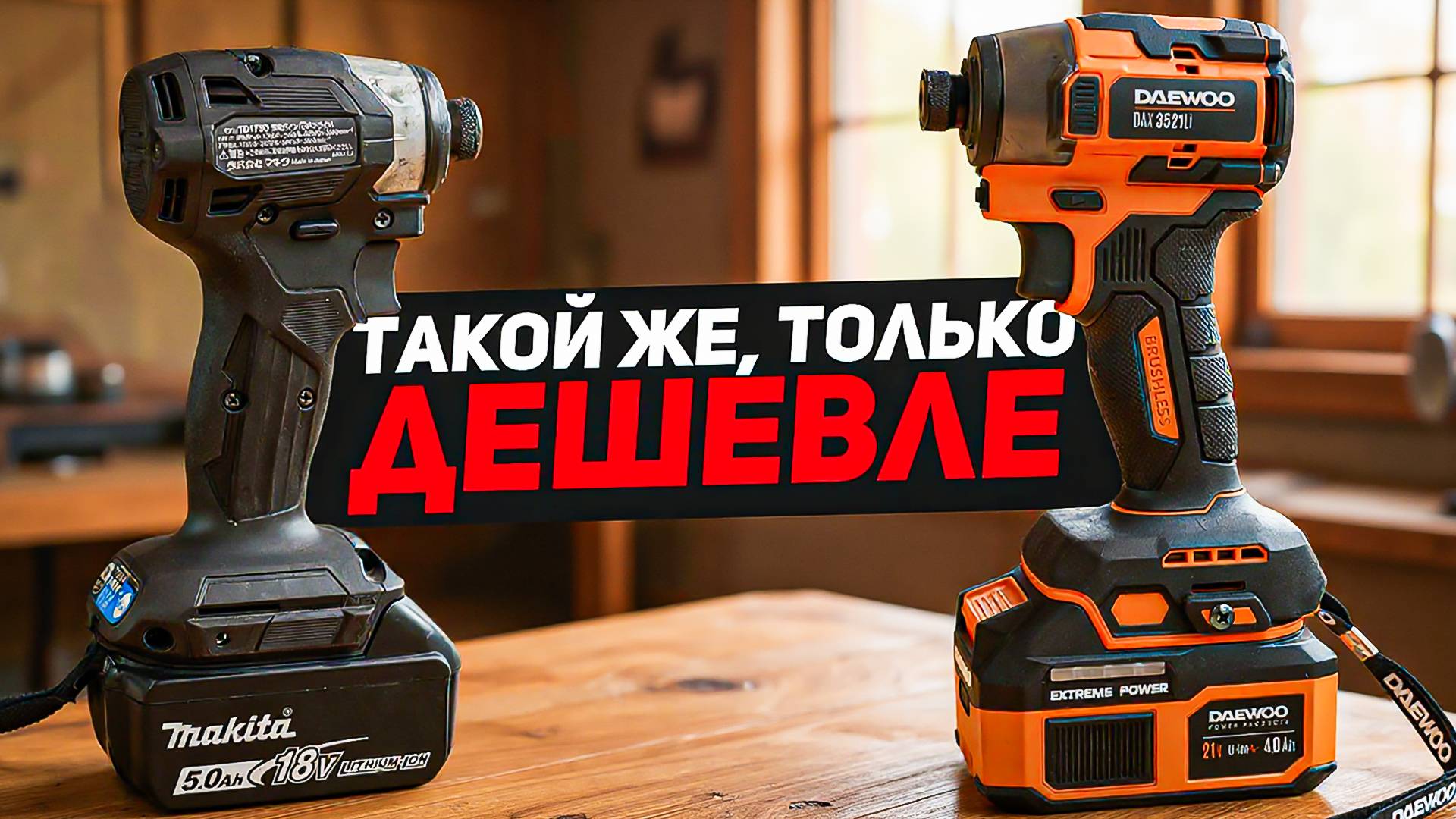 Конкурент MAKITA за 16000 рублей | Импакт DAEWOO DAX 3521Li SET