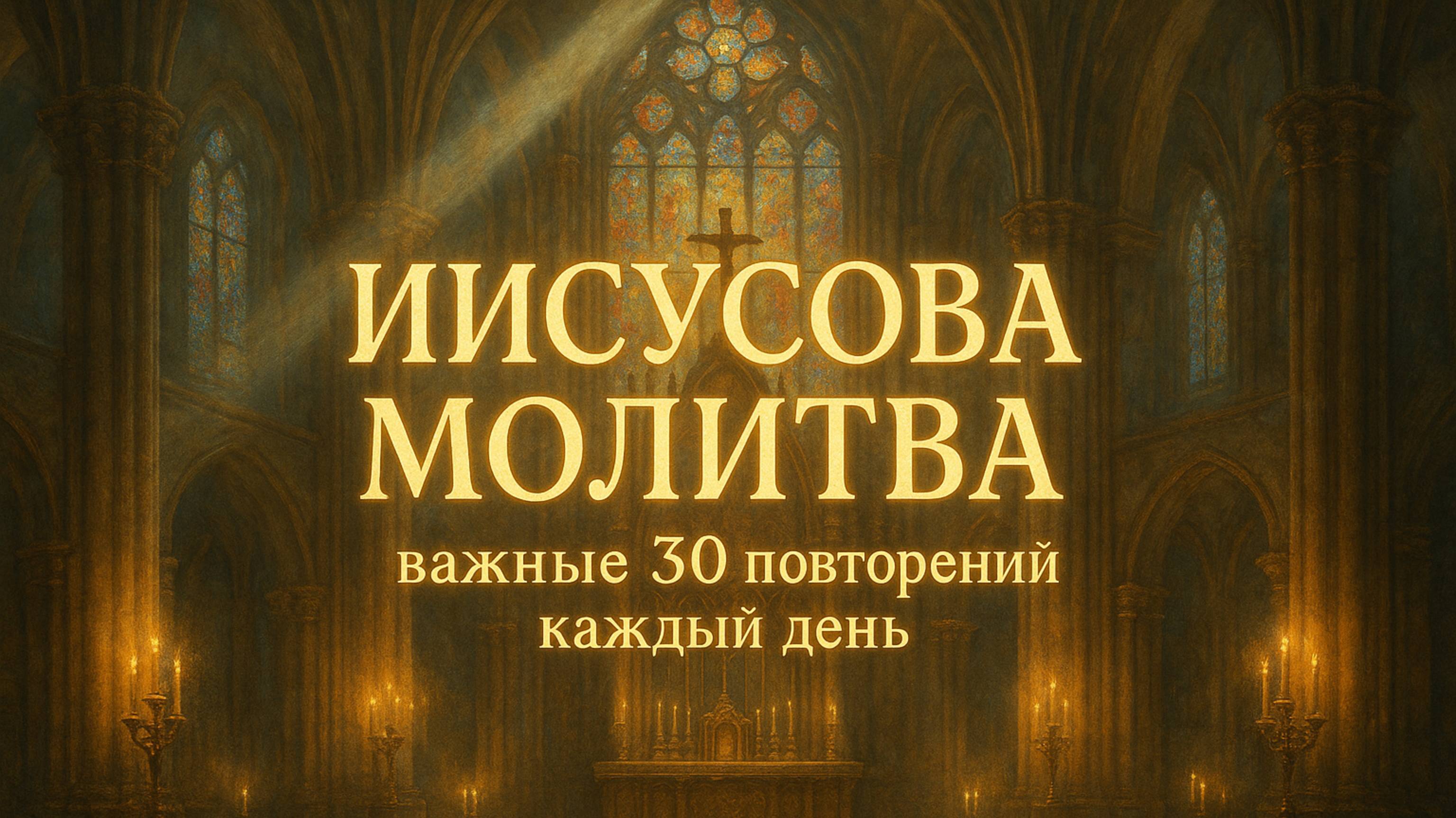 ИИСУСОВА МОЛИТВА важные 30 повторений каждый день