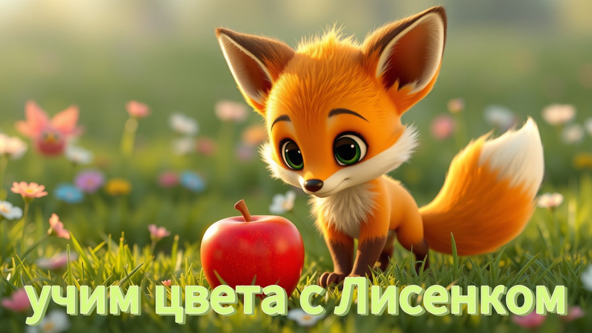 Цвета в волшебном саду — Обучающий мультик для малышей | Учим цвета с Лисёнком