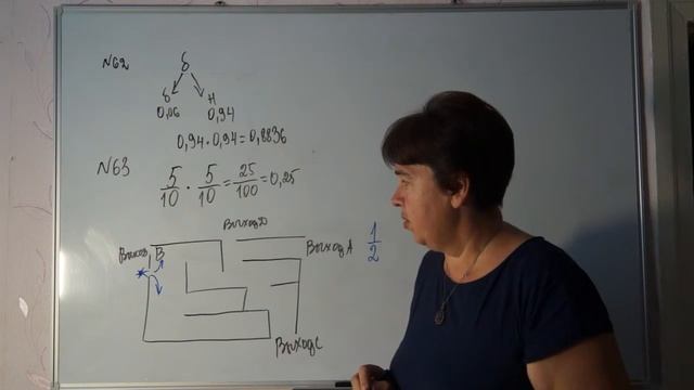 На рисунке изображён лабиринт. Паук заползает в лабиринт в точке вход. Развернуться и ползти назад п
