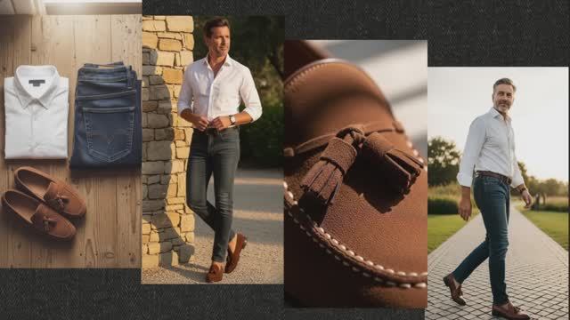 Как носить лоферы с джинсами в современном стиле | Мужская мода 40+