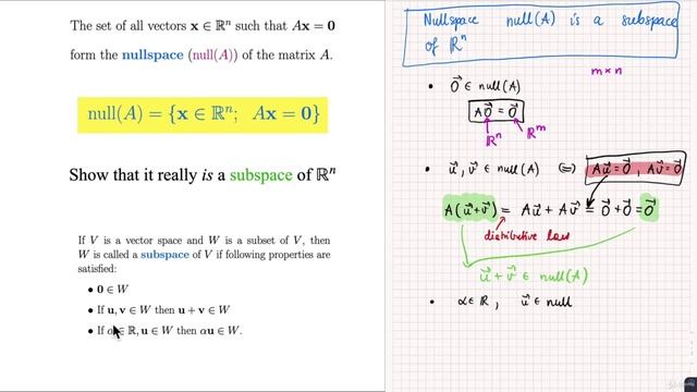 06 - Row space, column space, and nullspace of a matrix_2