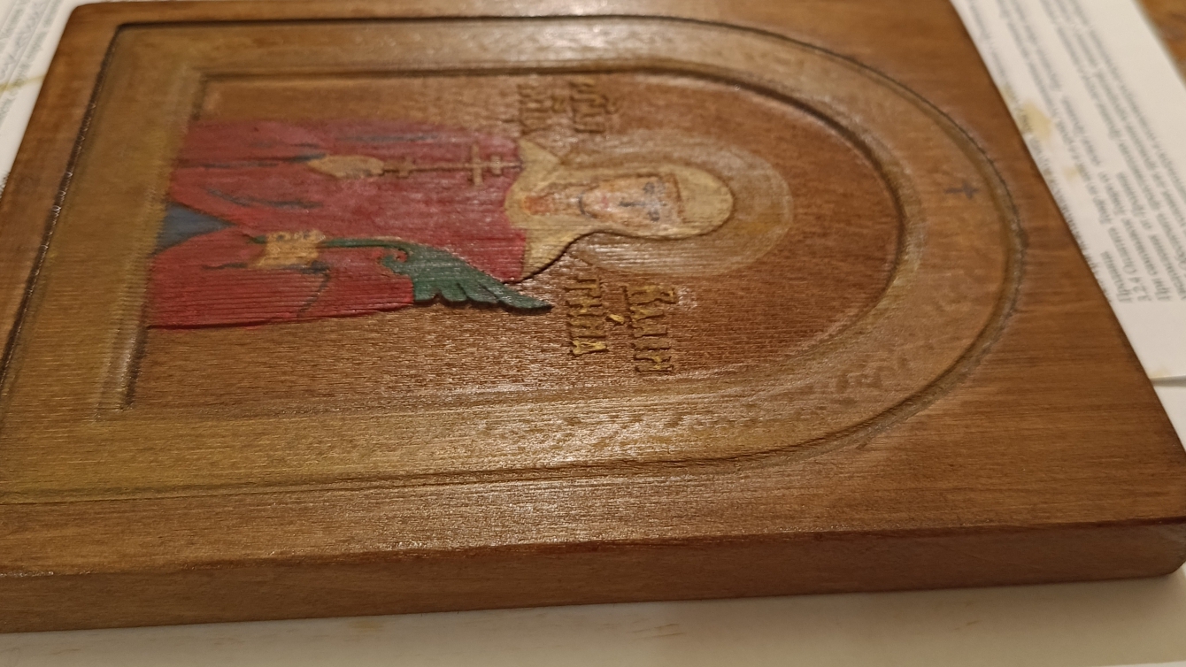 Процесс изготовления иконы на ЧПУ фрезере, кратко.