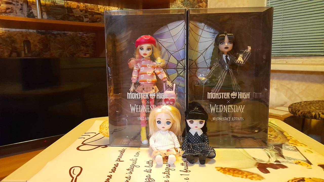 Распаковка кукол Weds и Day Покупка куколок в Дикси (Венсдей и Энид)