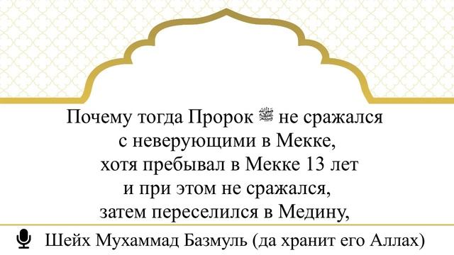 290) О положении джихада-защиты в Секторе Газза (Палестина) I Шейх Мухаммад Базмуль