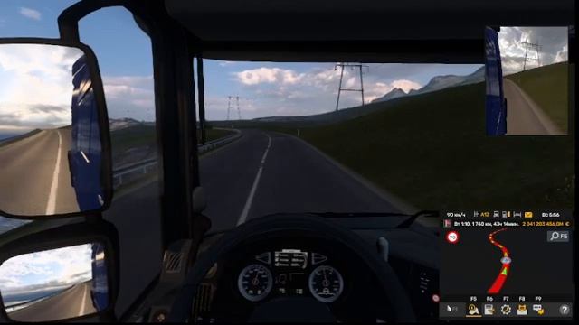 ETS 2 Clip for TMGK9000HD "ETS 2: Мальмё - Нуук" ч9. Сейдисфьордюр - Вик часть 2