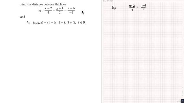 19 - Distance between points, lines, and planes