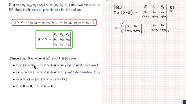 14 - Cross product, parallelograms and parallelepipeds