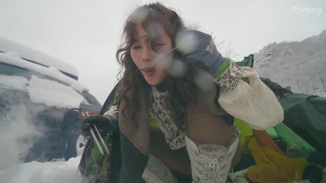 RIRANG   зима снег палатка